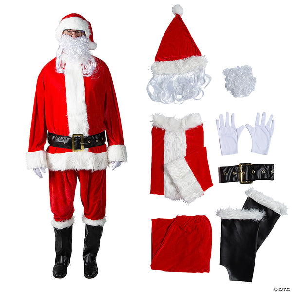 Men's Complete Velour Santa Suit Costume – The Costume Emporium